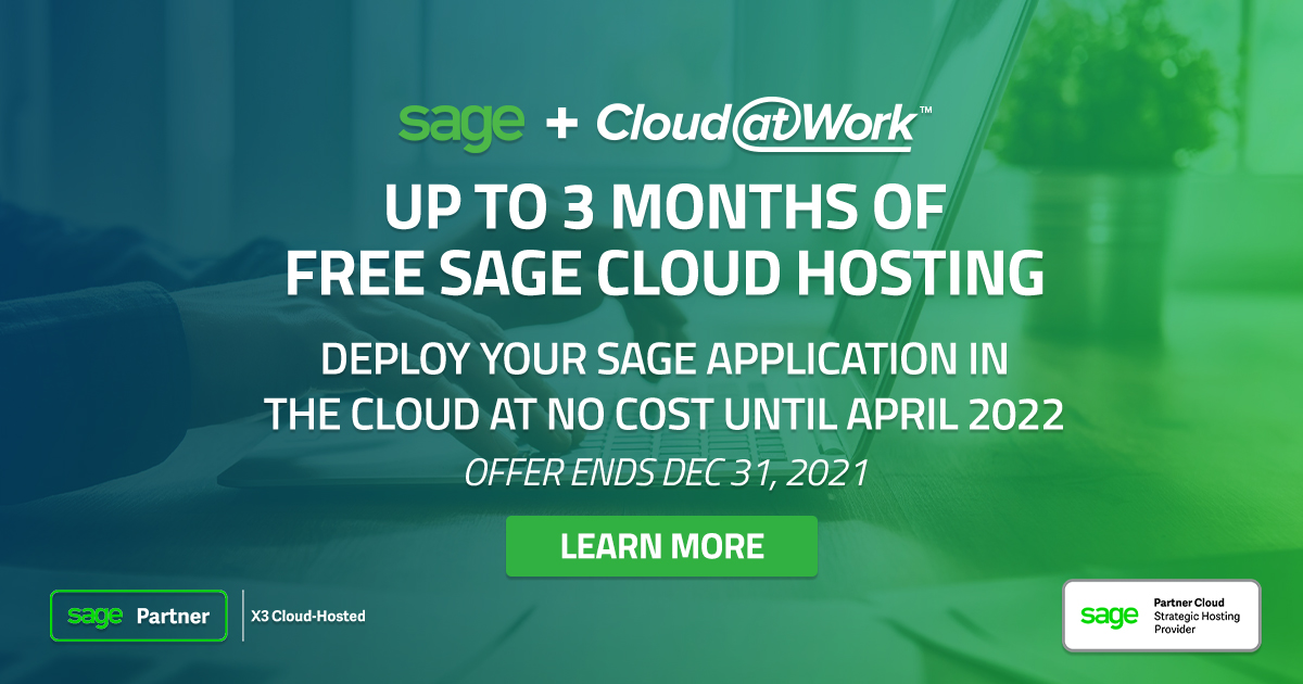 3 Months Free Sage Cloud Hosting for any Sage Application - Sage Cloud Hosting